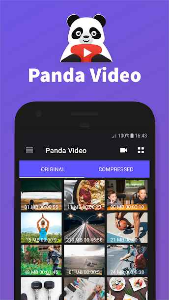دانلود Video Compressor Panda 1.3.15 - برنامه فشرده سازی ویدئو اندروید