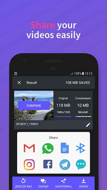 دانلود Video Compressor Panda 1.3.15 - برنامه فشرده سازی ویدئو اندروید