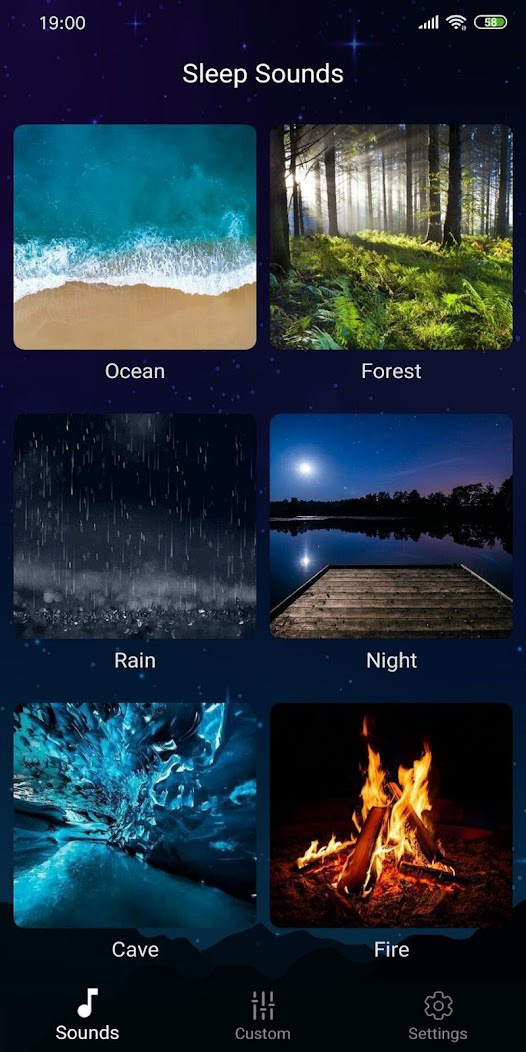 دانلود Sleep Sounds 2.6.0 - برنامه صدا های آرام بخش و خواب آور اندروید